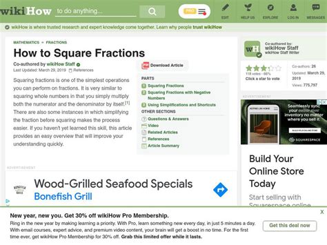 Wiki How How To Square Fractions Unit Plan For 6th Grade Lesson Planet