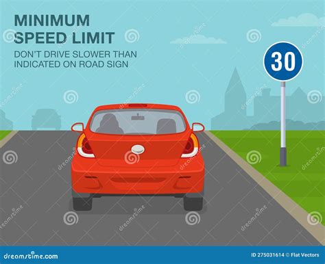 End Of Minimum Speed Limit Sign Meaning Return To A Basic Road Speed