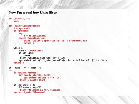 The Bones Of A Nice Python Script Ppt