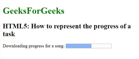 如何使用 Html5 创建进度条？ 码农参考