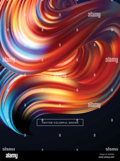 3d Abstract Colorful Fluid Design Vector Illustration Stock Vector Image And Art Alamy