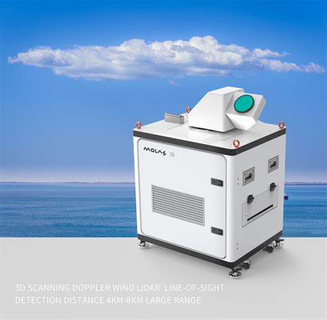3d Scanning Doppler Wind Speed Lidar Line Of Sight Detection Distance 4km 8km Large Range