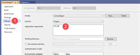 Command Line Arguments And C 90 Top Level Statement Visual Studio Daily Net Tips