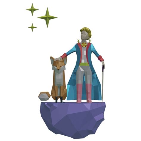 ساختنی Pdf دیوارکوب شازده کوچولو و روباه روی جزیره دانلود الگو ساخت