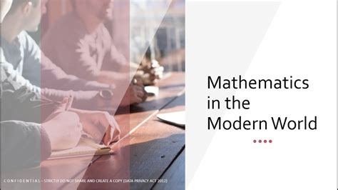 Mathematics In The Modern World Lesson 1 Patterns Youtube