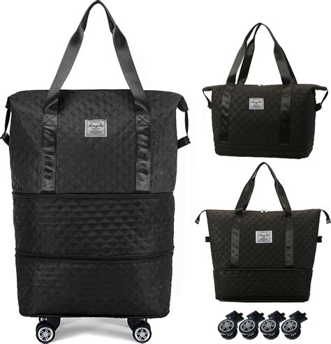 Rolling Duffle Bag With Wheelsexpandable Foldable Duffle