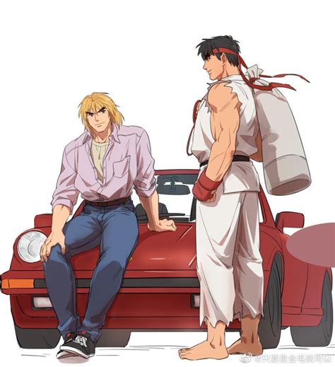 Ryu And Ken Masters Street Fighter Drawn By Yuiofire Danbooru