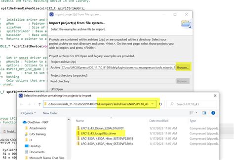 writing one byte of data into external flash memory of nxp lpc4370