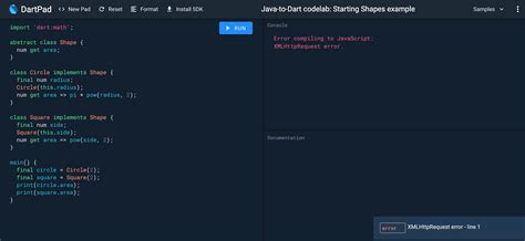 Dart Codelab Sample Shows Xmlrequest Error On Line 1 · Issue 2399 · Dart Langsite · Github