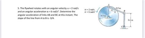 Solved The Flywheel Rotates With An Angular Velocity Chegg
