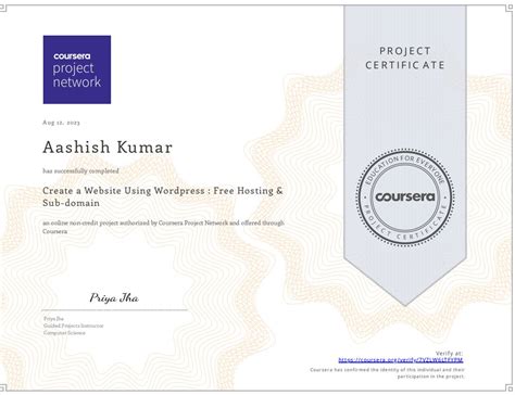 Hello Everyone This Project Certification I Have Done Through Coursera