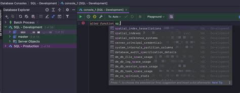 datagrip code completion not finding procedures or functions ides