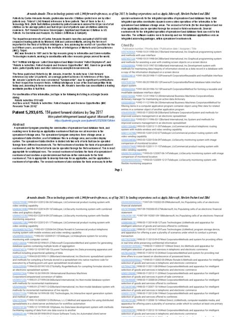 Patents References Sep 2017 Pdf Patent Law Information Technology