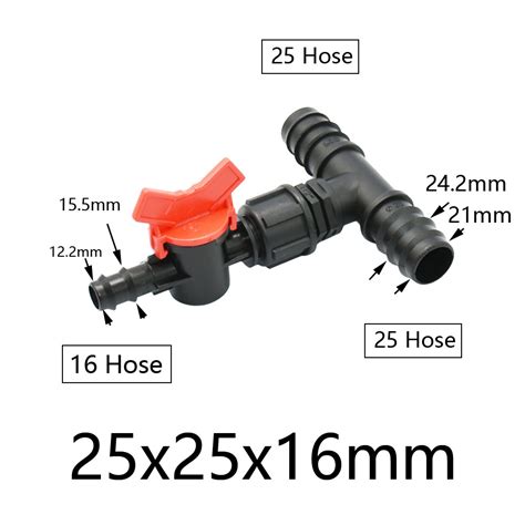 Drip Irrigation Pe Tube Tee Splitter 162025mm Ba Grandado