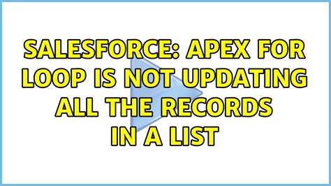 Salesforce Apex For Loop Is Not Updating All The Records In A List