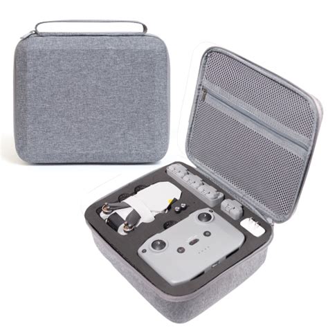 Dji Mini 2 Se용 그레이 스퀘어 충격 방지 휴대용 하드 케이스 보관 가방 크기 27x 23 X 10cm검은색
