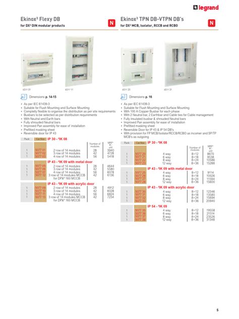 Legrand Db Pdf Electrical Engineering Manufactured Goods