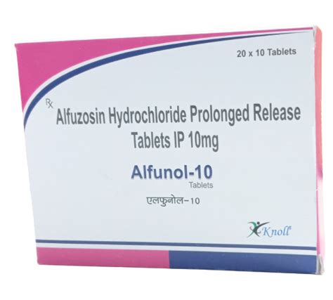 Alfuzosin Hydrochloride 10 Mg Tablets