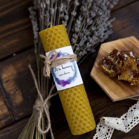 Эко свеча с лавандой тонкая в интернет магазине на Ярмарке Мастеров Свечи Омск доставка по