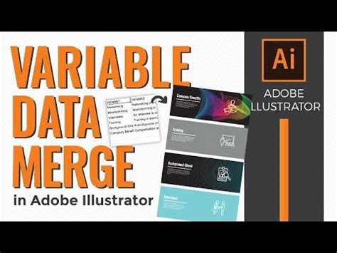 Using Variable Data In Adobe Illustrator YouTube Graphic Design Babe Learn