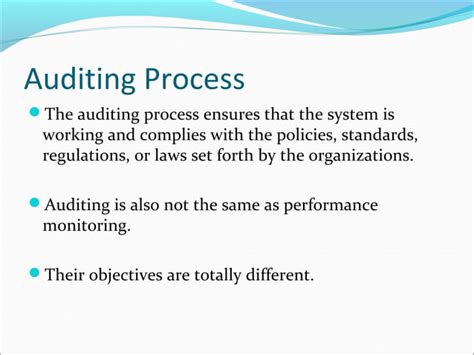 database auditing models ppt
