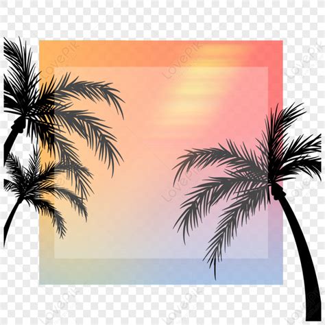 햇빛 아래 그라데이션 일러스트 여름 밤의 경계햇빛 노출광장 Png 일러스트 무료 다운로드 Lovepik