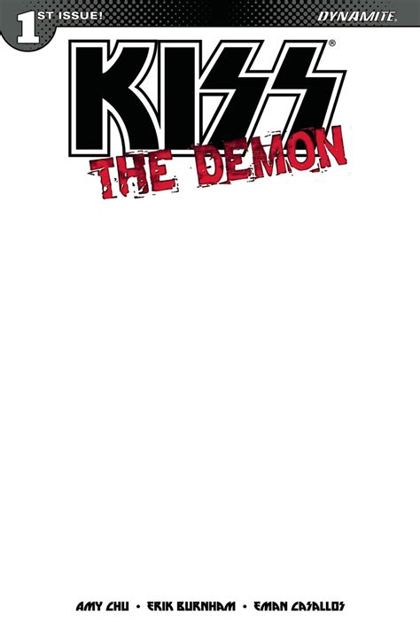 kiss the demon 1 blank authentix cover fresh comics
