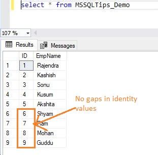 Sql Server Identity Cache Feature