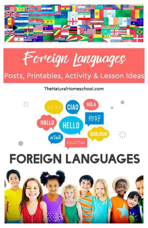 Foreign Languages Posts Printables Activity And Lesson Ideas The