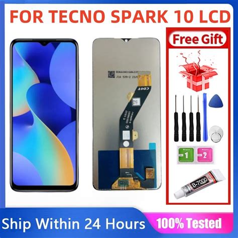 Original Lcd For Tecno Spark10 Spark 10c Kl5k Kl5m Lcd Touch Screen Replacement Available