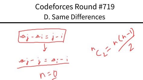 D Same Differences Codeforces Round 719 Solution YouTube
