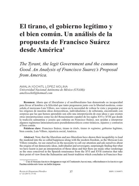 El Tirano El Gobierno Legitimo Y El Bien Comun Un Analisis De La