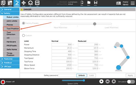 Universal Robots Missing Tool Flange