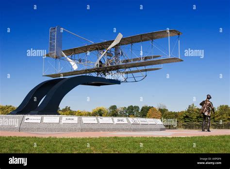 Monument To The Wright Brothers At Gate 1b Wright Patterson Air Force