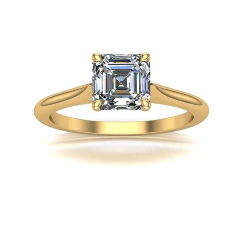 Asscher Classic Engagement Ring Aurupt Jewellers
