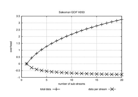 Overhead Of Multiple Description Coded Video Sequence Salesman In The