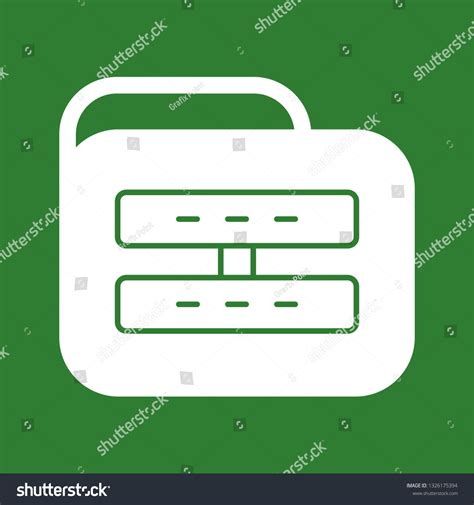 Vector Server Folder Icon Stock Vector Royalty Free 1326175394