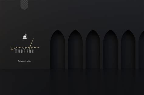 최소한의 이슬람 배경 템플릿에 아랍어 모스크 아치 프리미엄 Psd 파일