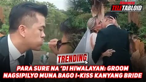 Para Sure Na Di Hiwalayan Groom Nagsipilyo Muna Bago I Kiss Kanyang Bride Abante Tnt