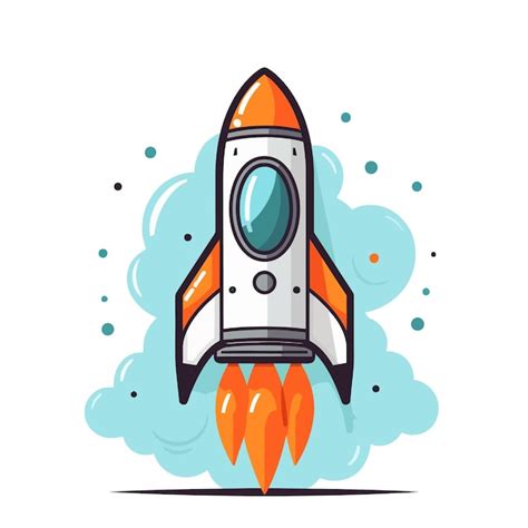 Premium Vector Rocket Icon Space Rocket Launch Spaceship Image Vector