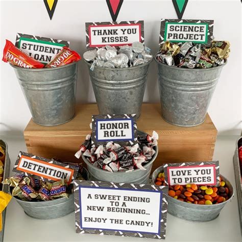 Graduation Candy Labels Graduation Party Decor Grad Candy 40 Off
