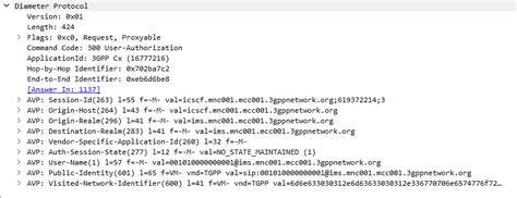 Diameter And Sip User Authorization Requestanswer Nick Vs Networking