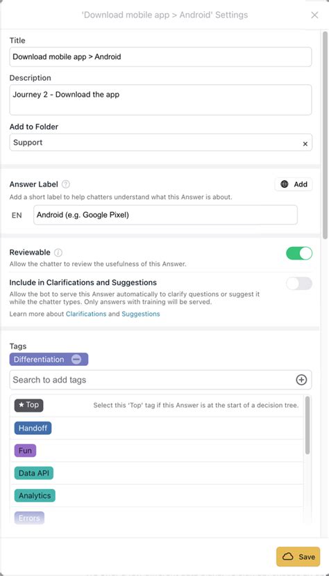 Guide Chatters Through Conversations Using Answer Flows And Quick Replies Ada Documentation