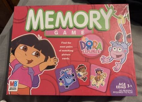 Dora The Explorer Memory Game Card Matching Nick Jr Hasbro Milton