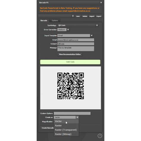 barcode and qrcode 1d 2d barcode powerscript plugin for adobe illustrator