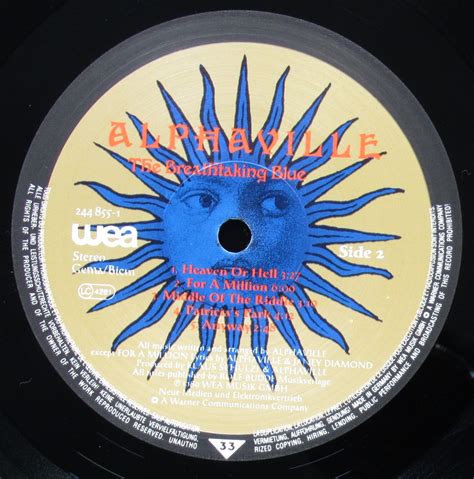 Пластинка Breathtaking Blue Alphaville. Купить Breathtaking Blue ...