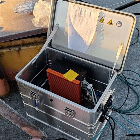 The Sensor Setup On The Head Barge A Symeo Radar B Gnss Antenna