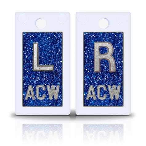 Blue Glitter Plastic Lead Xray Markers Magic X Ray Markers
