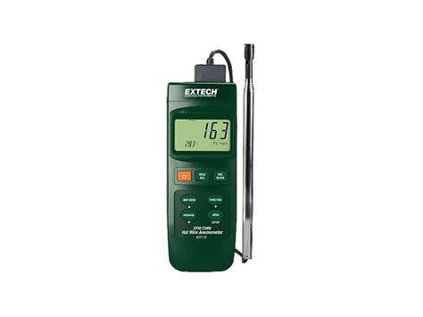 Extech 407119 Cfm Thermo Anemometer With 3 Ft Probe Air Velocity Meters Instrumart