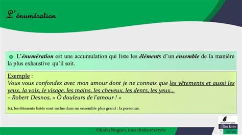 Figures Dénumération 1 Accumulation Gradation Bien écrire